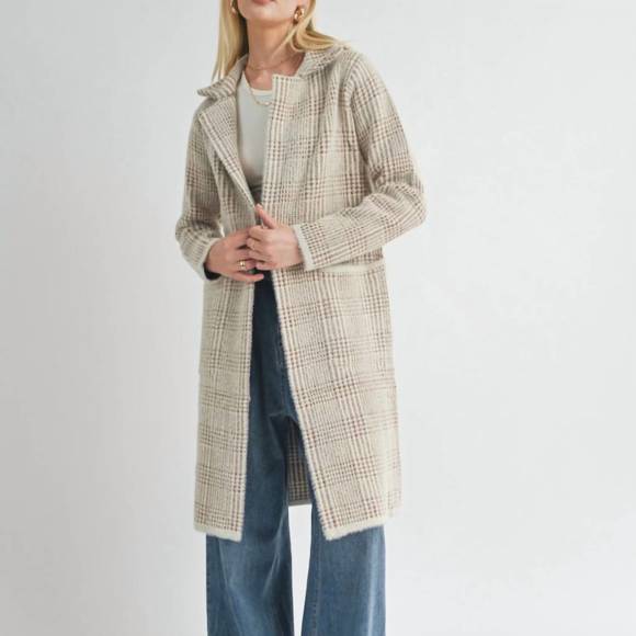Sage | Jackets & Coats | New Sage The Label Marceau Houndstooth Coat In ...